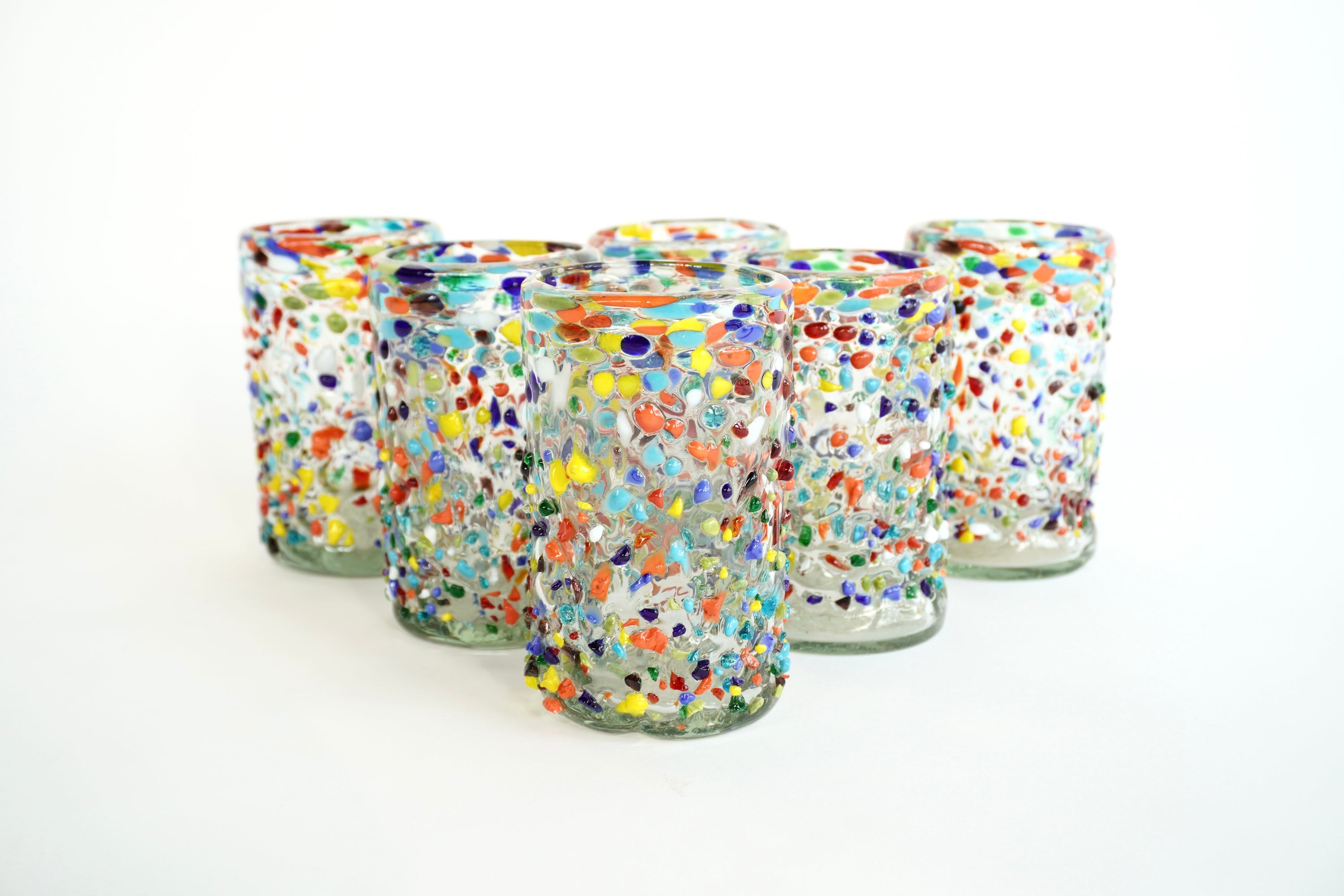 Frida | Set de 6 vasos de vidrio soplado